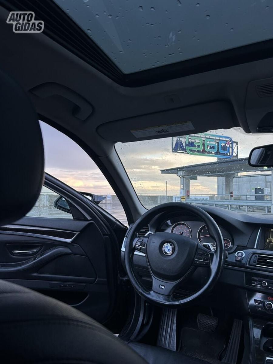 Black BMW 535 2014 in Vilnius, with an engine capacity of 3.00 L and mileage of 254 thousand km for 14999 €, photo 13 on AUTOMOTO.COM.LV