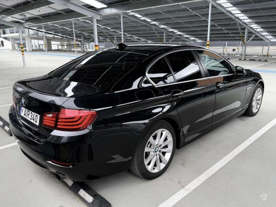 Black BMW 535 2014 in Vilnius, with an engine capacity of 2.99 L and mileage of 303 thousand km for 13600 €, photo 9 on AUTOMOTO.COM.LV