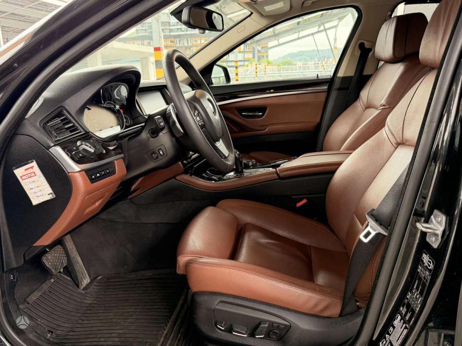 Black BMW 535 2014 in Vilnius, with an engine capacity of 2.99 L and mileage of 303 thousand km for 13600 €, photo 20 on AUTOMOTO.COM.LV