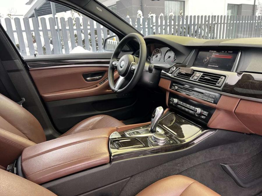 Melns BMW 535 2015 Viļņa, ar dzinēja tilpumu 3.00 L un nobraukumu 220 tūkst. km par 11800 €, foto 10 vietnē AUTOMOTO.COM.LV