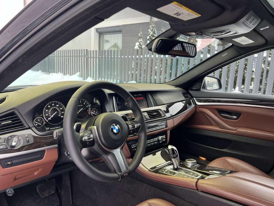 Melns BMW 535 2015 Viļņa, ar dzinēja tilpumu 3.00 L un nobraukumu 220 tūkst. km par 11800 €, foto 13 vietnē AUTOMOTO.COM.LV