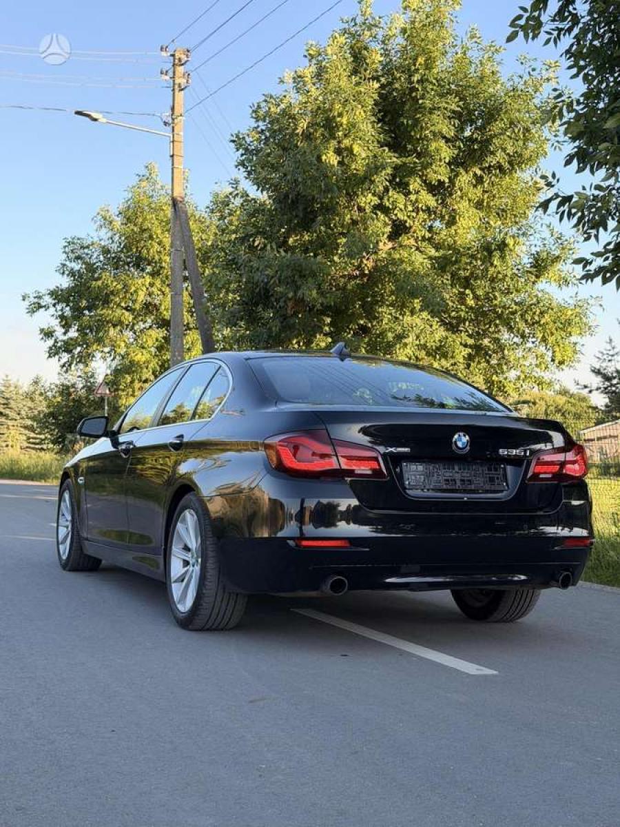 Black BMW 535 2015 in Kaunas, with an engine capacity of 2.98 L and mileage of 207 thousand km for 12800 €, photo 3 on AUTOMOTO.COM.LV