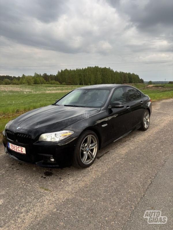 Black BMW 535 2016 in Elektrenai, with an engine capacity of 3.00 L and mileage of 182 thousand km for 14500 €, photo 1 on AUTOMOTO.COM.LV