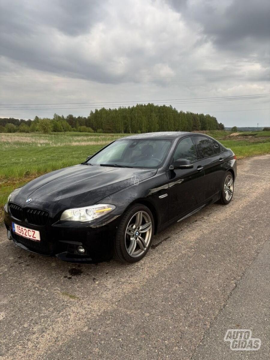 Black BMW 535 2016 in Elektrenai, with an engine capacity of 3.00 L and mileage of 182 thousand km for 14500 €, photo 1 on AUTOMOTO.COM.LV
