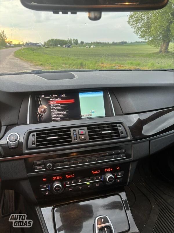 Black BMW 535 2016 in Elektrenai, with an engine capacity of 3.00 L and mileage of 182 thousand km for 14500 €, photo 10 on AUTOMOTO.COM.LV