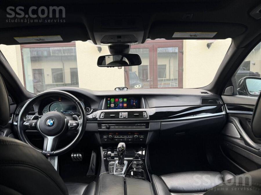 Black BMW 535 2016 in Riga, with an engine capacity of 3.00 L and mileage of 106 thousand km for 19500 €, photo 22 on AUTOMOTO.COM.LV