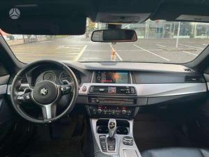 Black BMW 535 2016 in Vilnius, with an engine capacity of 2.98 L and mileage of 140 thousand km for 16350 €, photo 9 on AUTOMOTO.COM.LV