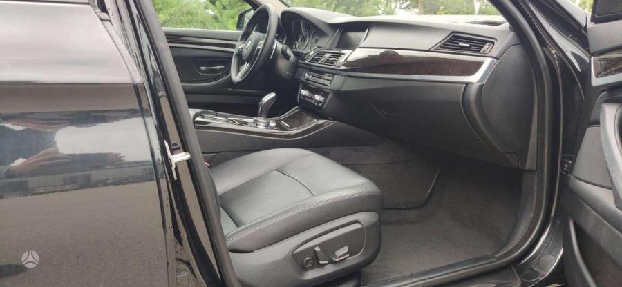 Black BMW 535 2016 in Kaunas, with an engine capacity of 2.98 L and mileage of 108 thousand km for 14900 €, photo 8 on AUTOMOTO.COM.LV