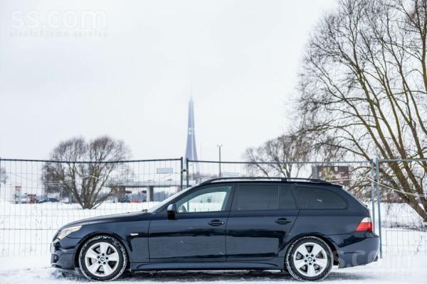 Black BMW 535 2005 in Riga, with an engine capacity of 3.00 L and mileage of 378 thousand km for 5990 €, photo 4 on AUTOMOTO.COM.LV
