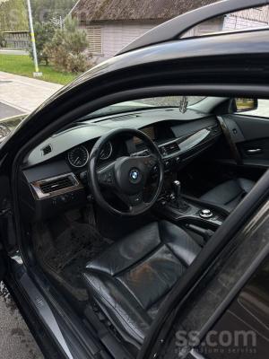 Black BMW 535 2005 in Riga, with an engine capacity of 3.00 L and mileage of 397 thousand km for 3750 €, photo 7 on AUTOMOTO.COM.LV