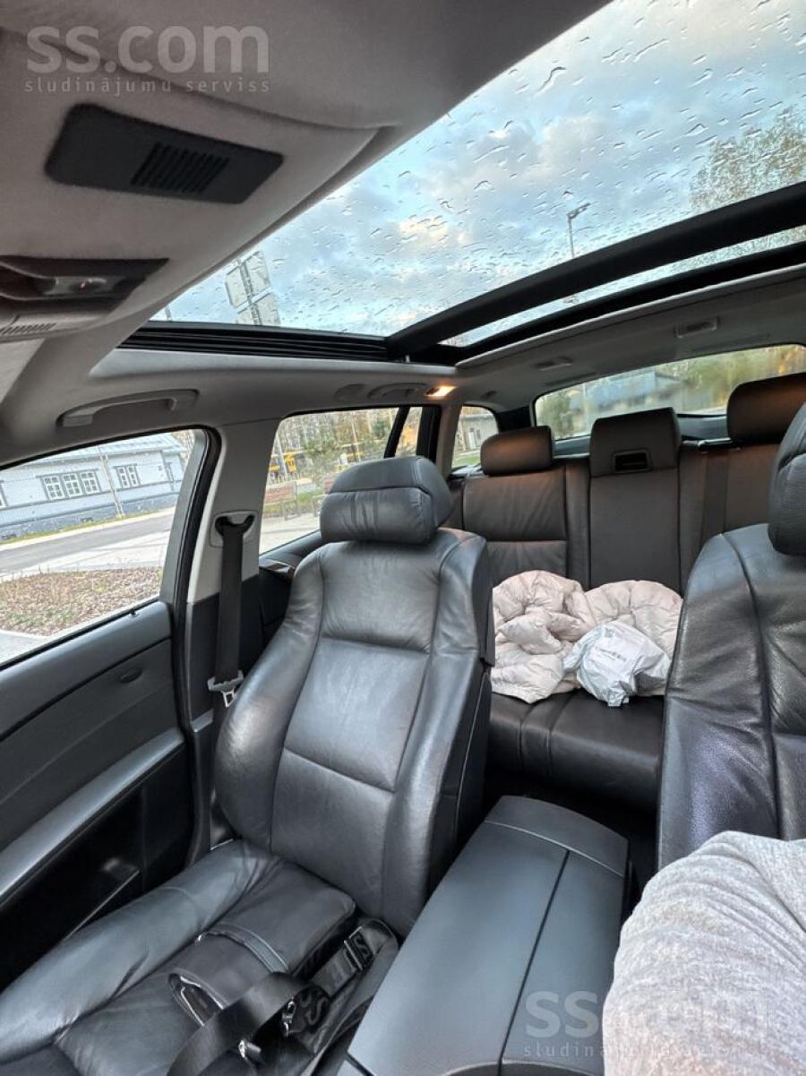 Black BMW 535 2005 in Riga, with an engine capacity of 3.00 L and mileage of 397 thousand km for 3750 €, photo 12 on AUTOMOTO.COM.LV