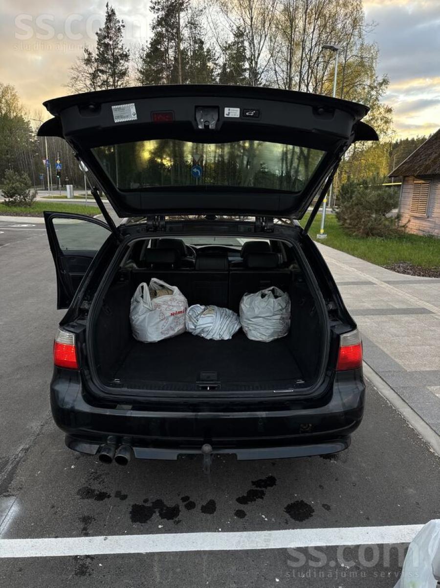 Black BMW 535 2005 in Riga, with an engine capacity of 3.00 L and mileage of 397 thousand km for 3750 €, photo 13 on AUTOMOTO.COM.LV