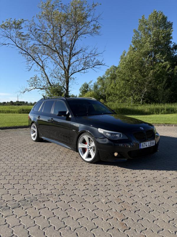 Black BMW 535 2005 in Narva, with an engine capacity of 3.50 L and mileage of 350 thousand km for 7000 €, photo 1 on AUTOMOTO.COM.LV