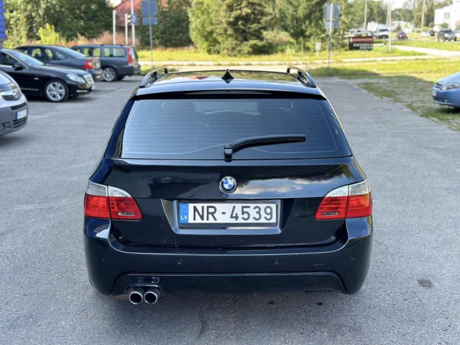 Black BMW 535 2005 in Riga, with an engine capacity of 3.00 L and mileage of 372 thousand km for 3990 €, photo 5 on AUTOMOTO.COM.LV