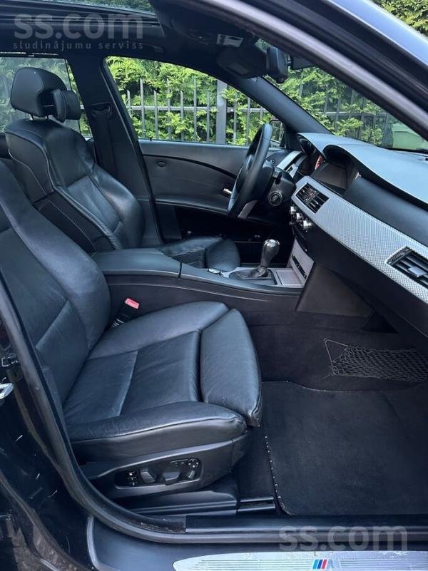 Black BMW 535 2005 in Jelgava, with an engine capacity of 3.00 L and mileage of 347 thousand km for 4990 €, photo 10 on AUTOMOTO.COM.LV