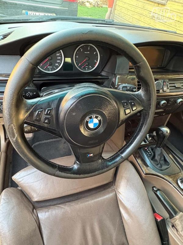 Melns BMW 535 2005 Ukmergė, ar dzinēja tilpumu 3.00 L un nobraukumu 365 tūkst. km par 3300 €, foto 6 vietnē AUTOMOTO.COM.LV