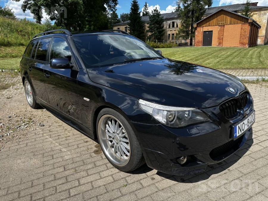 Black BMW 535 2005 in Daugavpils, with an engine capacity of 3.00 L and mileage of 363 thousand km for 5200 €, photo 4 on AUTOMOTO.COM.LV