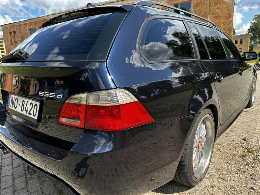 Black BMW 535 2005 in Daugavpils, with an engine capacity of 3.00 L and mileage of 363 thousand km for 5200 €, photo 6 on AUTOMOTO.COM.LV