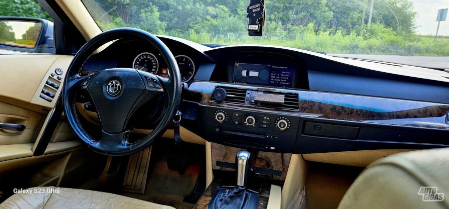 Black BMW 535 2005 in Kaunas, with an engine capacity of 3.00 L and mileage of 308 thousand km for 2250 €, photo 21 on AUTOMOTO.COM.LV