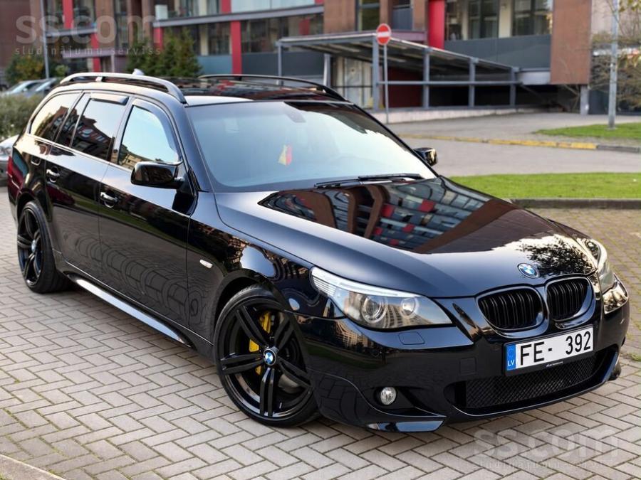 Black BMW 535 2005 in Riga, with an engine capacity of 3.00 L and mileage of 312 thousand km for 4490 €, photo 1 on AUTOMOTO.COM.LV