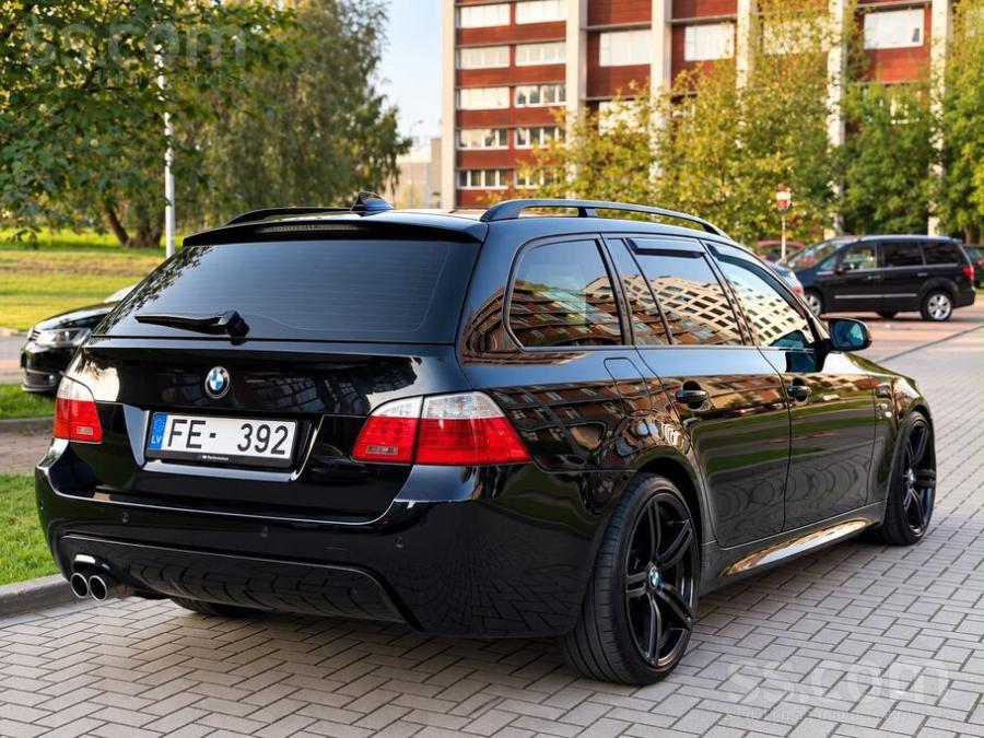 Black BMW 535 2005 in Riga, with an engine capacity of 3.00 L and mileage of 312 thousand km for 4490 €, photo 4 on AUTOMOTO.COM.LV