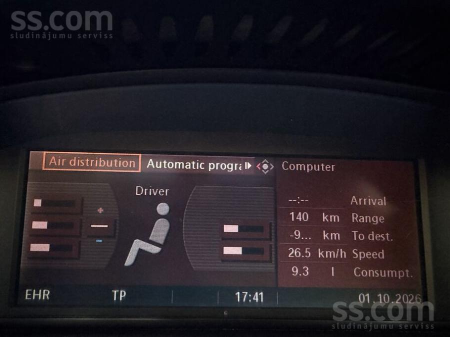 Black BMW 535 2005 in Riga, with an engine capacity of 3.00 L and mileage of 312 thousand km for 4490 €, photo 17 on AUTOMOTO.COM.LV