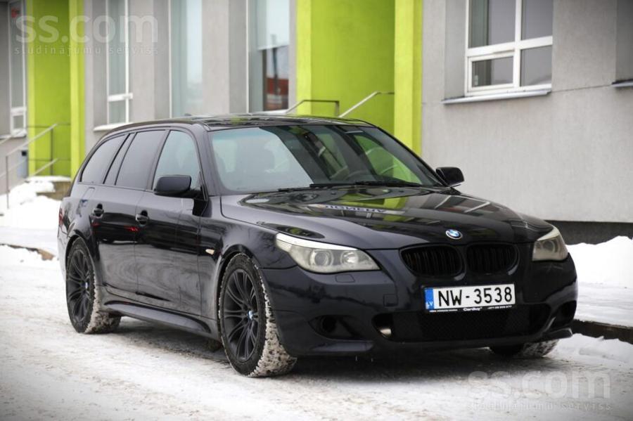 Black BMW 535 2006 in Riga, with an engine capacity of 3.00 L and mileage of 378 thousand km for 5495 €, photo 4 on AUTOMOTO.COM.LV