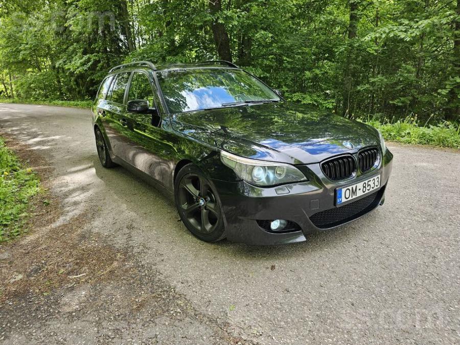 Black BMW 535 2006 in Aluksne, with an engine capacity of 3.00 L and mileage of 362 thousand km for 3800 €, photo 1 on AUTOMOTO.COM.LV