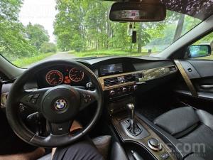 Black BMW 535 2006 in Aluksne, with an engine capacity of 3.00 L and mileage of 362 thousand km for 3800 €, photo 8 on AUTOMOTO.COM.LV