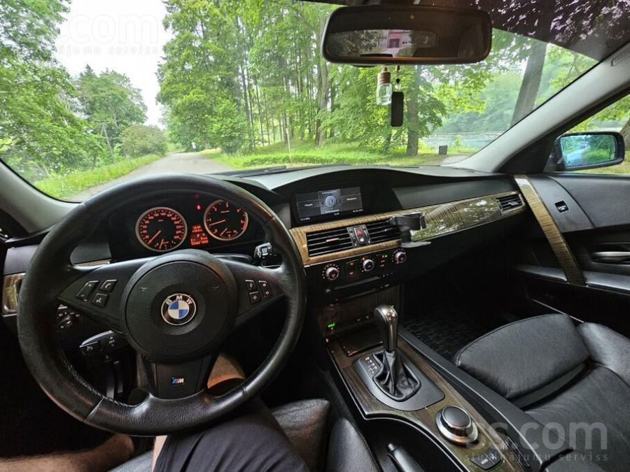 Black BMW 535 2006 in Aluksne, with an engine capacity of 3.00 L and mileage of 362 thousand km for 3800 €, photo 8 on AUTOMOTO.COM.LV