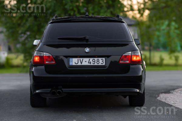 Black BMW 535 2006 in Jelgava, with an engine capacity of 3.00 L and mileage of 378 thousand km for 2999 €, photo 5 on AUTOMOTO.COM.LV