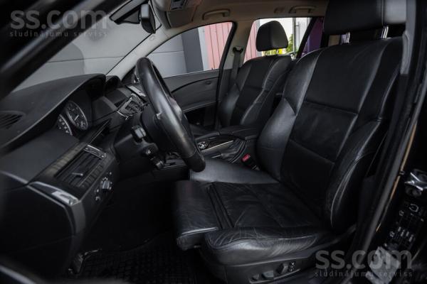 Black BMW 535 2006 in Jelgava, with an engine capacity of 3.00 L and mileage of 378 thousand km for 2999 €, photo 7 on AUTOMOTO.COM.LV