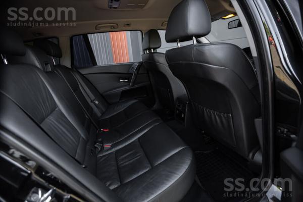 Black BMW 535 2006 in Jelgava, with an engine capacity of 3.00 L and mileage of 378 thousand km for 2999 €, photo 9 on AUTOMOTO.COM.LV