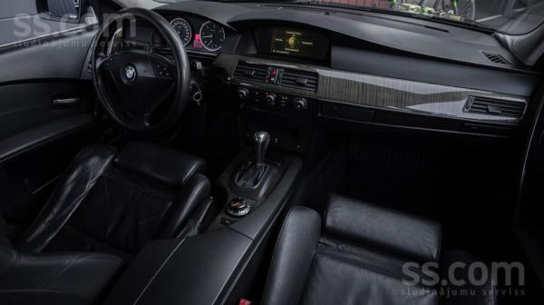 Black BMW 535 2006 in Jelgava, with an engine capacity of 3.00 L and mileage of 378 thousand km for 2999 €, photo 10 on AUTOMOTO.COM.LV