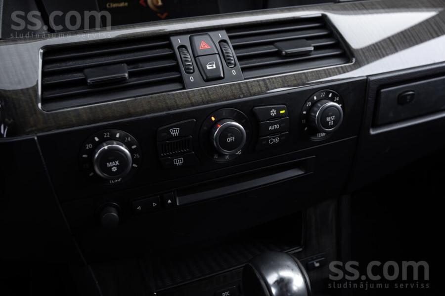 Черный БМВ 535 2006 в Елгава, объемом двигателя 3.00 л и пробегом 378 тыс. км за 2999 €, фото 13 на AUTOMOTO.COM.LV
