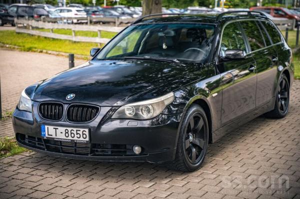 Black BMW 535 2006 in Riga, with an engine capacity of 3.00 L and mileage of 394 thousand km for 2590 €, photo 1 on AUTOMOTO.COM.LV