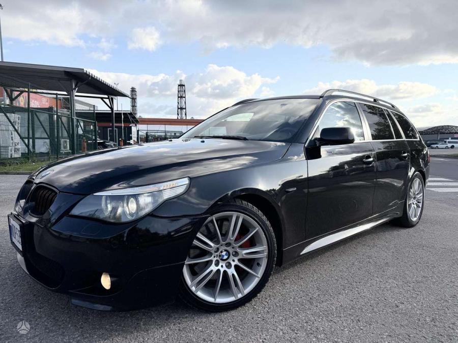 Black BMW 535 2006 in Kaunas, with an engine capacity of 2.99 L and mileage of 396 thousand km for 4000 €, photo 16 on AUTOMOTO.COM.LV