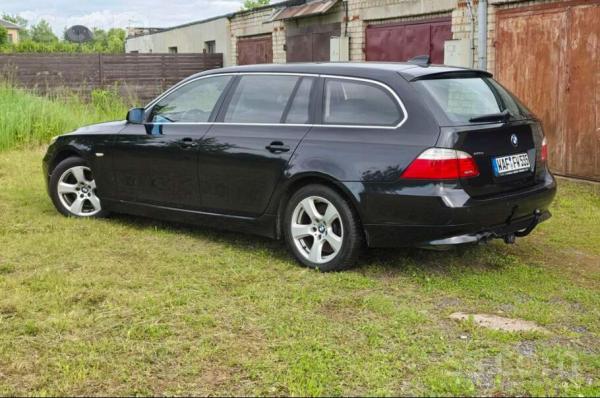 Black BMW 535 2007 in Bauska, with an engine capacity of 3.00 L and mileage of 276 thousand km for 8100 €, photo 5 on AUTOMOTO.COM.LV