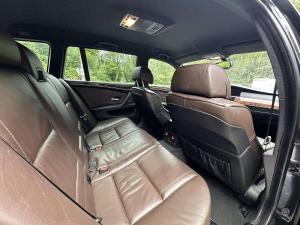 Black BMW 535 2007 in Vilnius, with an engine capacity of 2.99 L and mileage of 279 thousand km for 7499 €, photo 12 on AUTOMOTO.COM.LV