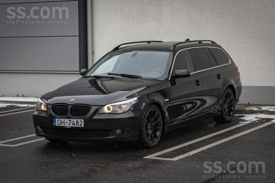 Black BMW 535 2008 in Riga, with an engine capacity of 3.00 L and mileage of 338 thousand km for 5500 €, photo 1 on AUTOMOTO.COM.LV