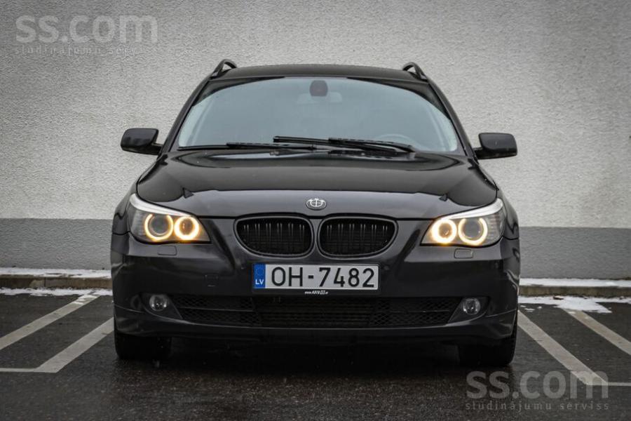 Black BMW 535 2008 in Riga, with an engine capacity of 3.00 L and mileage of 338 thousand km for 5500 €, photo 3 on AUTOMOTO.COM.LV