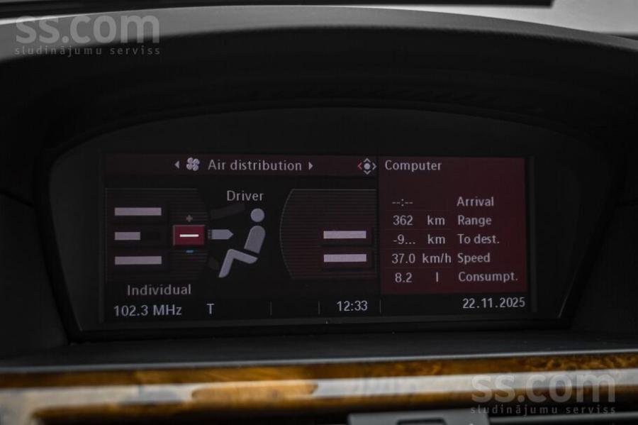 Black BMW 535 2008 in Riga, with an engine capacity of 3.00 L and mileage of 338 thousand km for 5500 €, photo 27 on AUTOMOTO.COM.LV