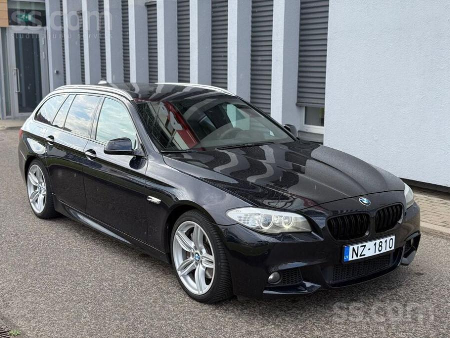 Black BMW 535 2010 in Riga, with an engine capacity of 3.00 L and mileage of 0 thousand km for 10500 €, photo 3 on AUTOMOTO.COM.LV