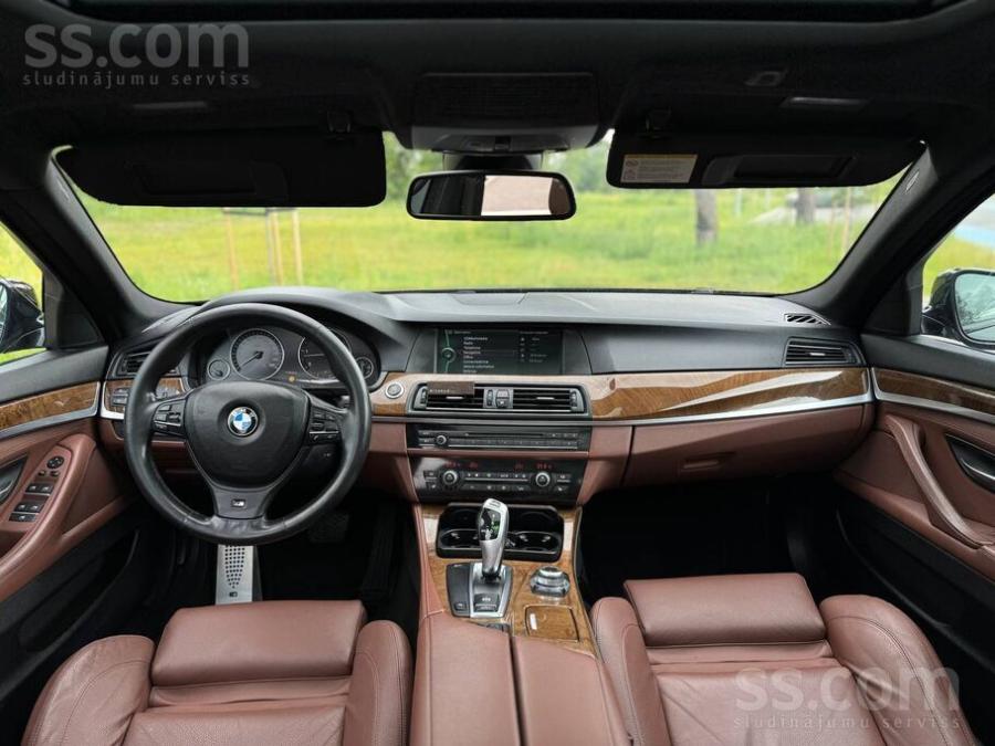 Black BMW 535 2010 in Riga, with an engine capacity of 3.00 L and mileage of 361 thousand km for 7950 €, photo 16 on AUTOMOTO.COM.LV