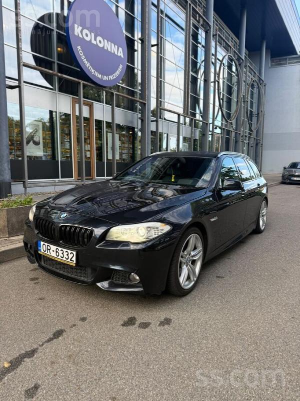 Black BMW 535 2010 in Riga, with an engine capacity of 3.00 L and mileage of 0 thousand km for 10500 €, photo 3 on AUTOMOTO.COM.LV
