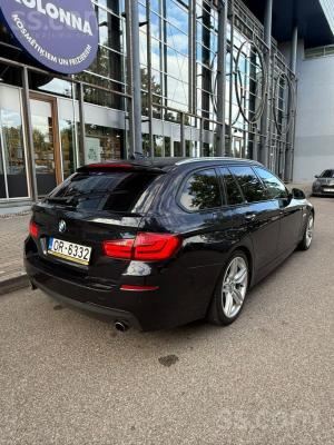 Black BMW 535 2010 in Riga, with an engine capacity of 3.00 L and mileage of 0 thousand km for 10500 €, photo 5 on AUTOMOTO.COM.LV