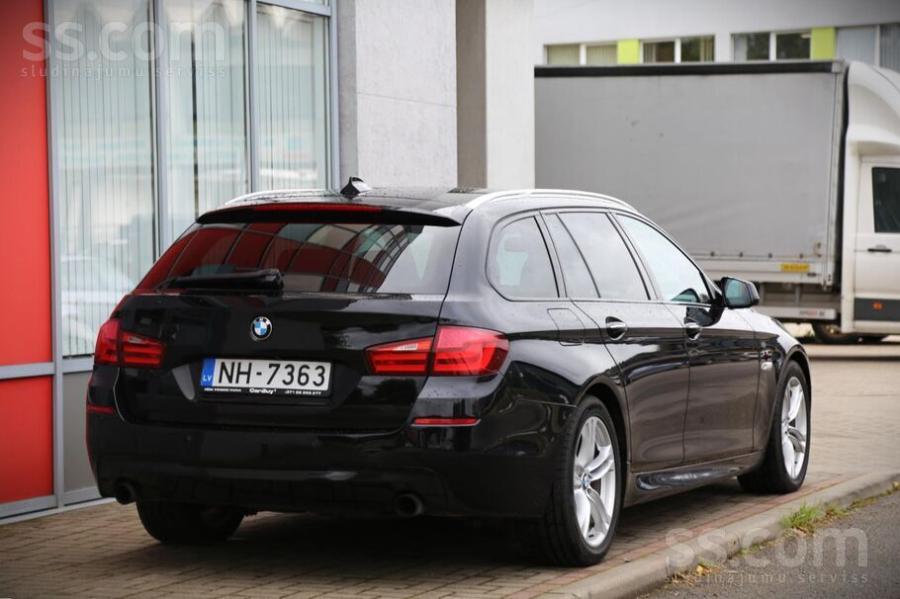 Black BMW 535 2010 in Riga, with an engine capacity of 3.00 L and mileage of 380 thousand km for 9495 €, photo 7 on AUTOMOTO.COM.LV
