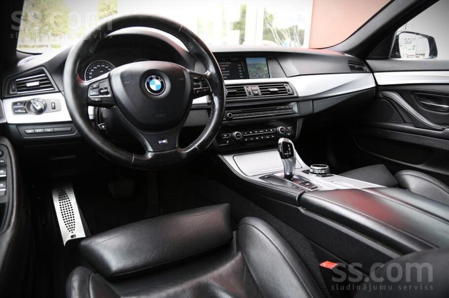 Black BMW 535 2010 in Riga, with an engine capacity of 3.00 L and mileage of 380 thousand km for 9495 €, photo 10 on AUTOMOTO.COM.LV