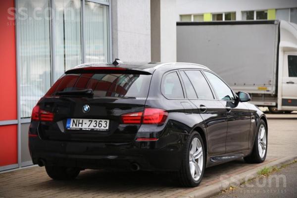 Black BMW 535 2010 in Riga, with an engine capacity of 3.00 L and mileage of 380 thousand km for 9495 €, photo 7 on AUTOMOTO.COM.LV