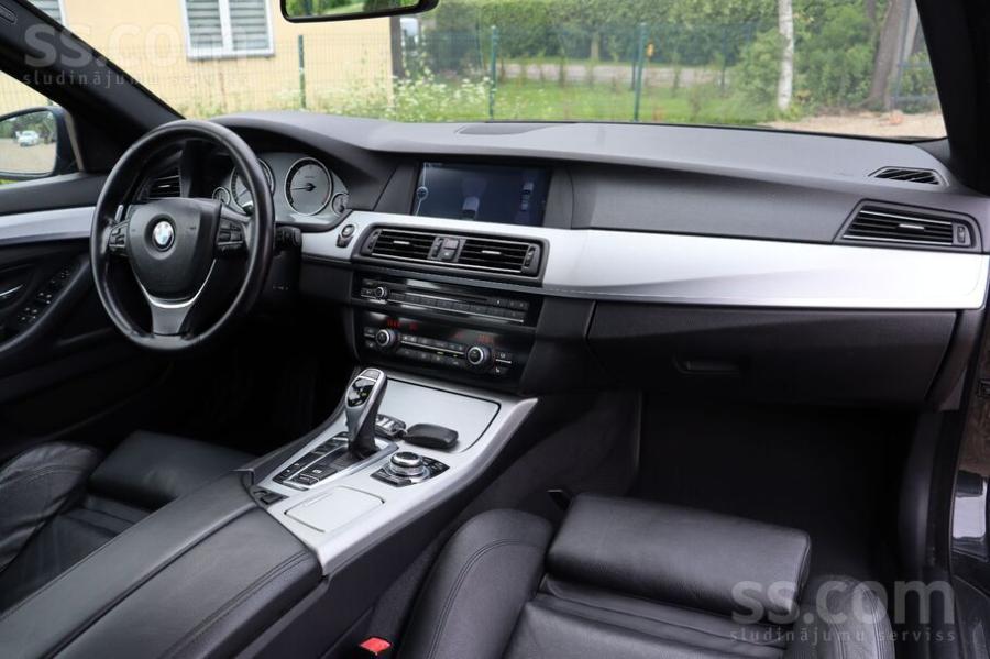 Black BMW 535 2011 in Gulbene, with an engine capacity of 3.00 L and mileage of 0 thousand km for 10990 €, photo 8 on AUTOMOTO.COM.LV